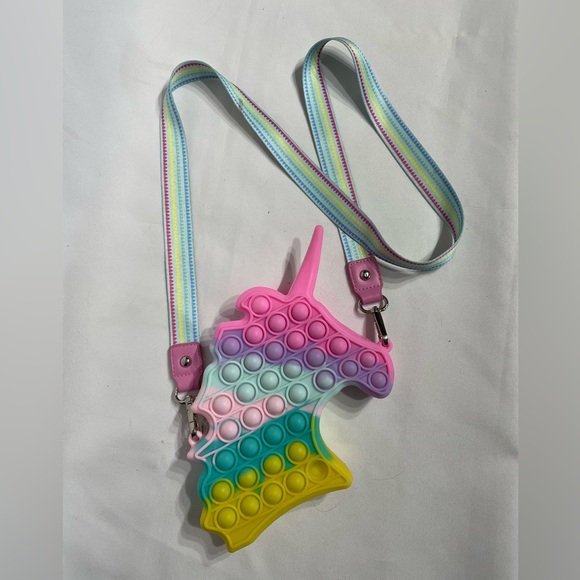 Accessories | 7 Unicorn Pop It Fidget Purse Nearly New One Small Spot ...